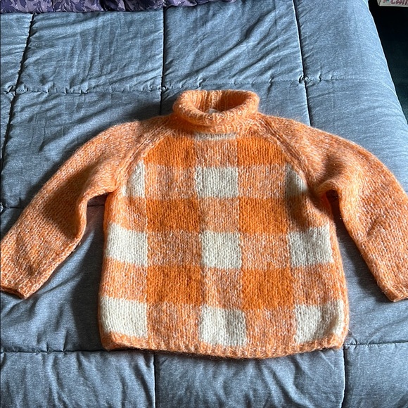 Colebrook | Sweaters | Vintage 6s Italy Hand Knit Orange Cream ...